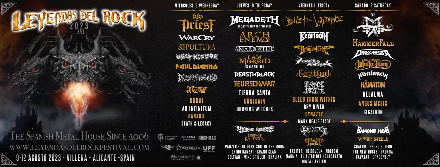Leyendas Del Rock 2023 publica la distribución definitiva de bandas por días | Metal Journal