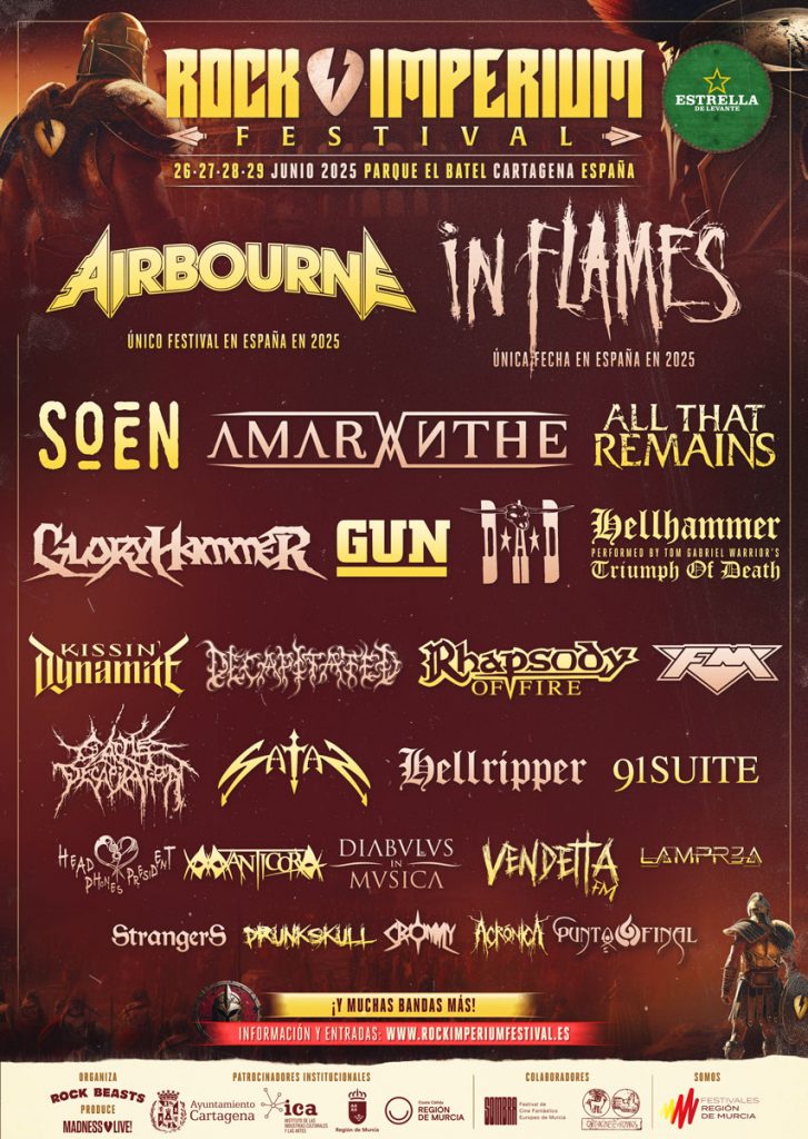 Rock Imperium Festival 2025 confirma un nuevo cabeza de cartel y diez bandas más | Metal Journal